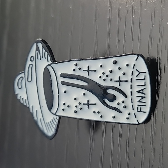 Source Unknown | Jewelry | Ufo Alien Abduction Pin | Poshmark